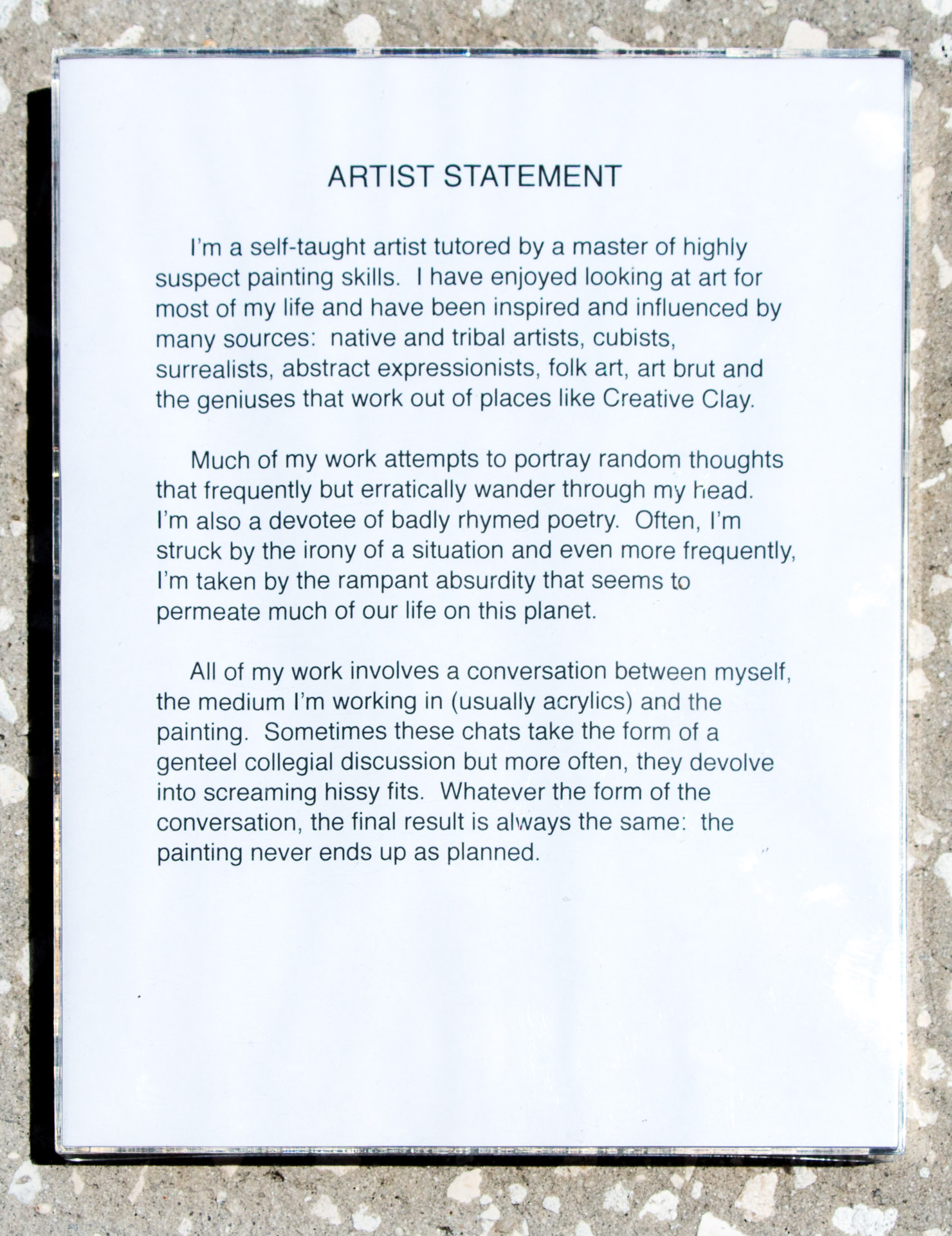 Artist Statement Roger Allen Artist Statement Roger Allen